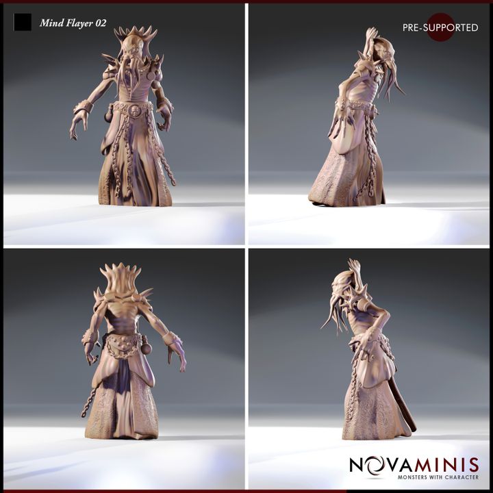 3D Printable Mind Flayer 02 by NOVAMINIS